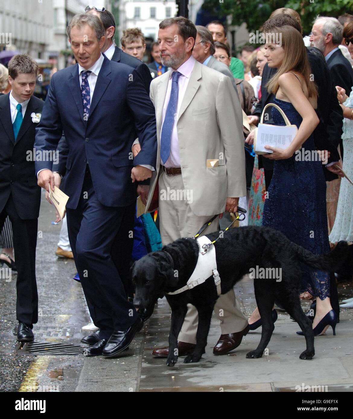 Anji Hunter and Adam Bolton wedding Stock Photo - Alamy