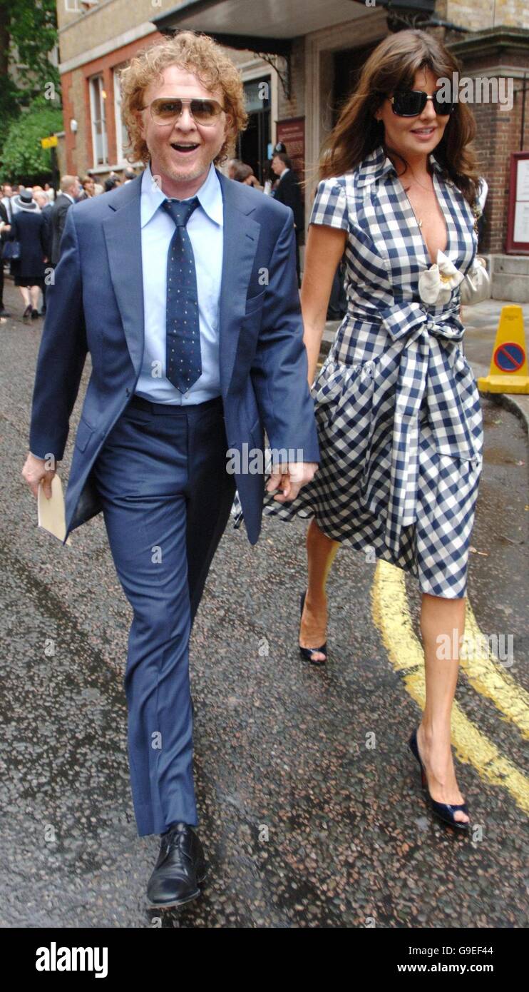 Anji Hunter and Adam Bolton wedding Stock Photo - Alamy