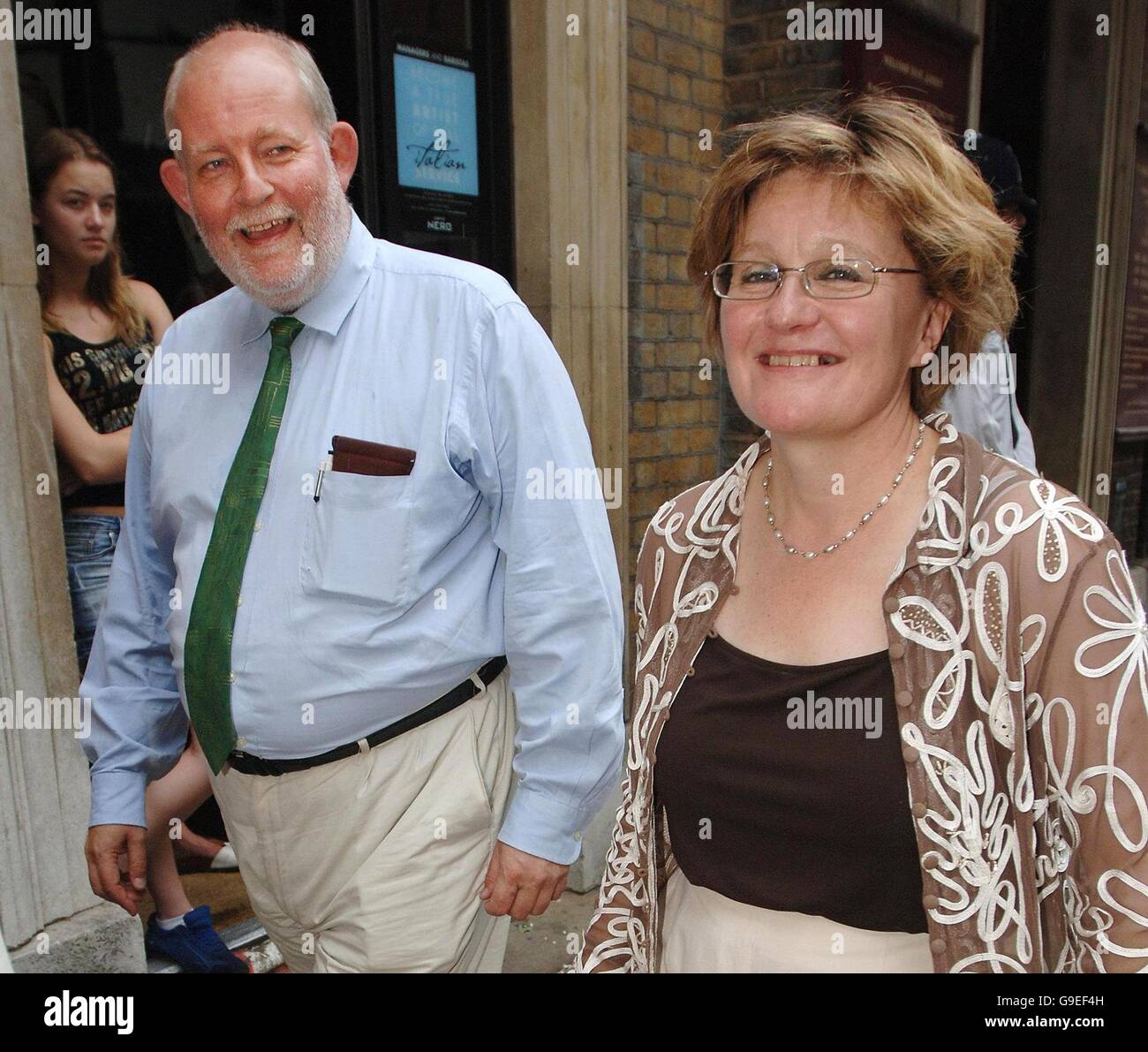 Anji Hunter and Adam Bolton wedding Stock Photo - Alamy