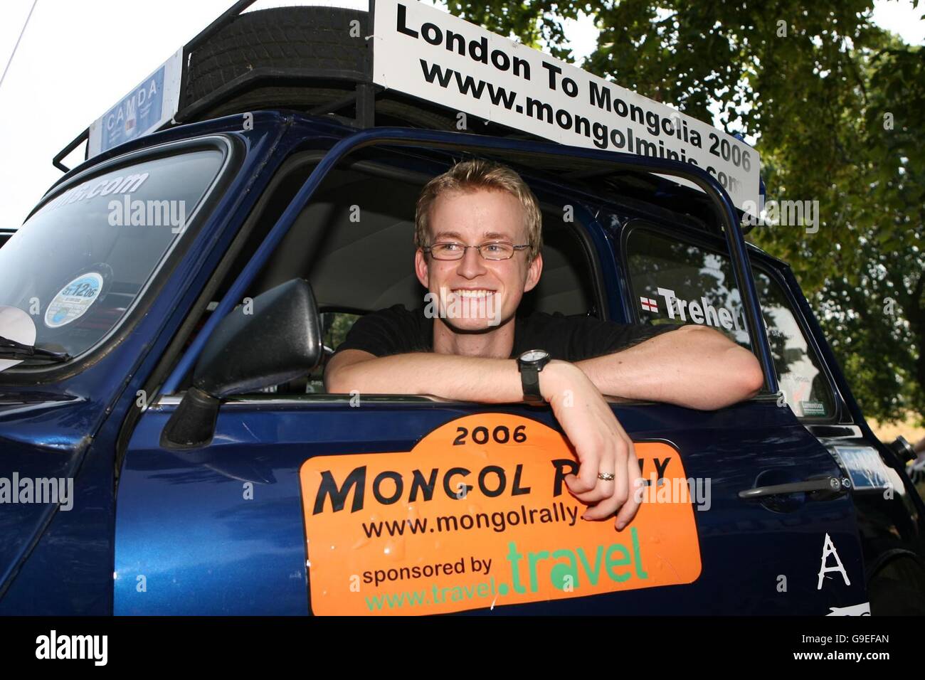 Mongol Rally leaves Hyde Park Stock Photo - Alamy