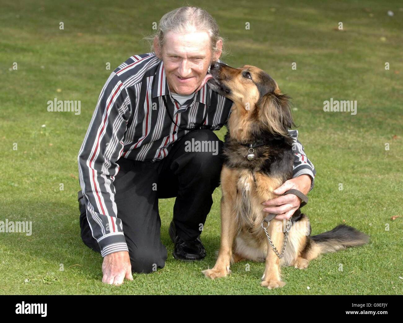 Bob Armstrong and his dog Kez, who has been spared a destruction order ...