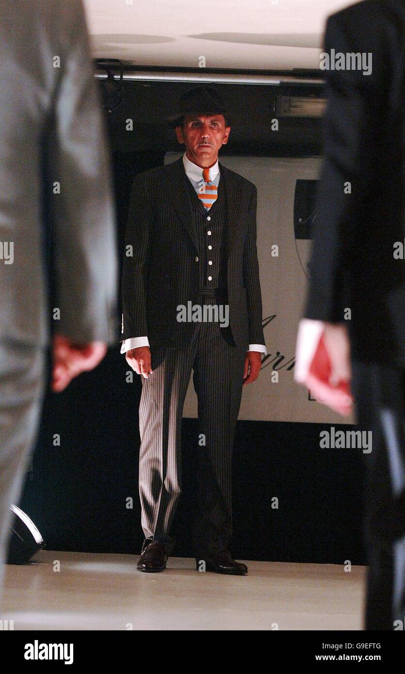 Kevin Rowland models a Mark Powell creation from his spring / summer ...