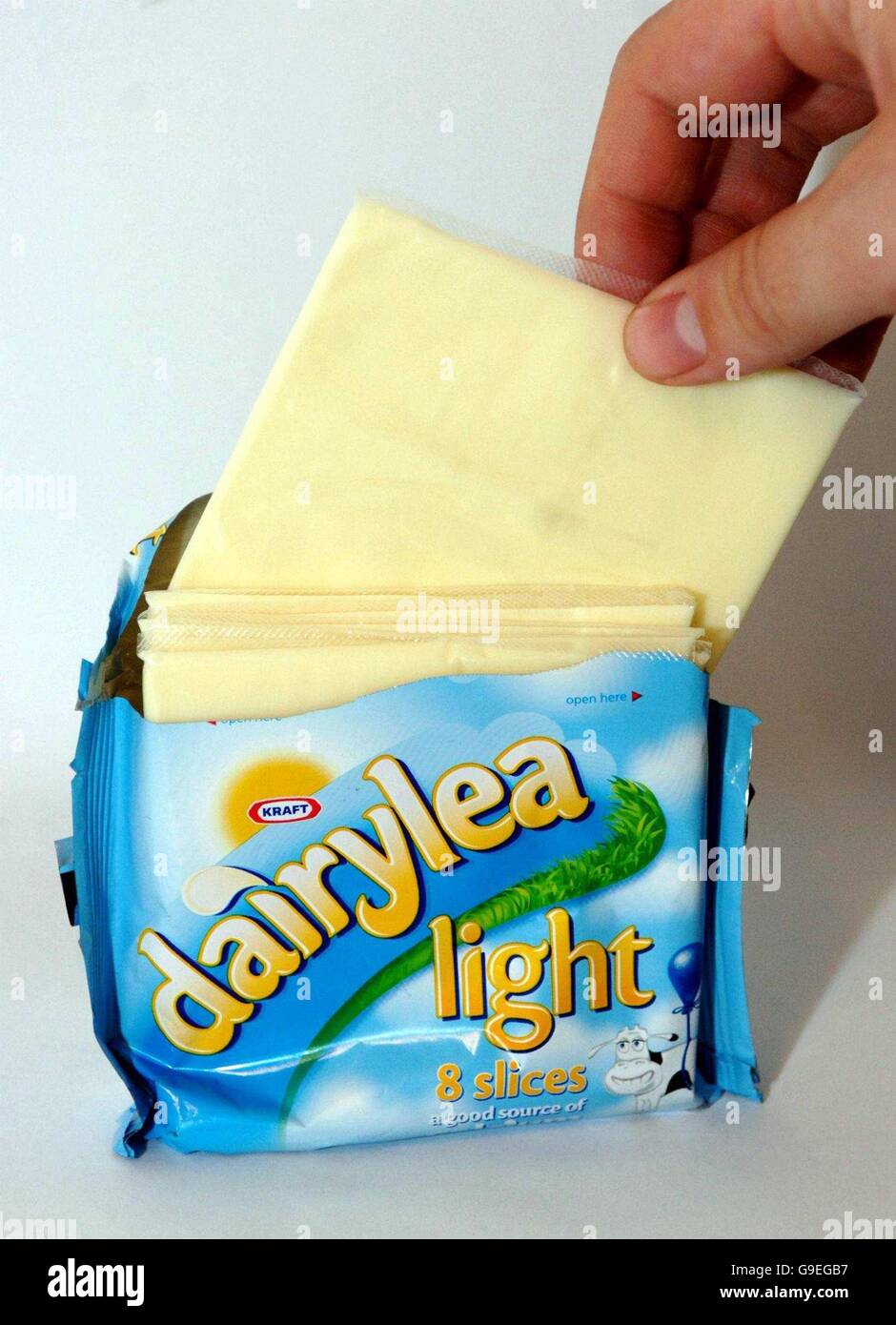 Dairylea Light cheese slices which are saltier than the Atlantic, a ...