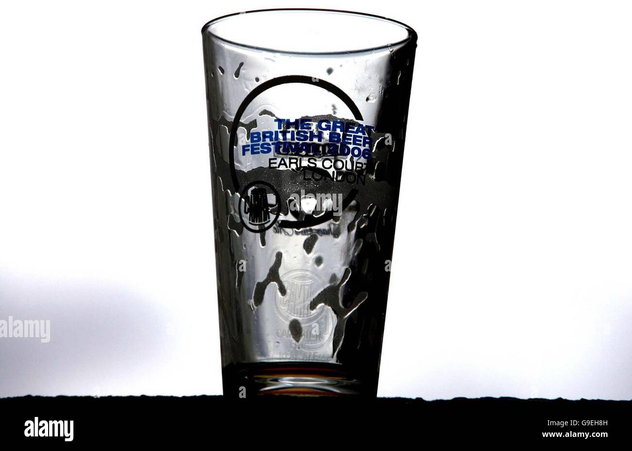 A stall holder prepares for the Great British Beer Festival which runs ...