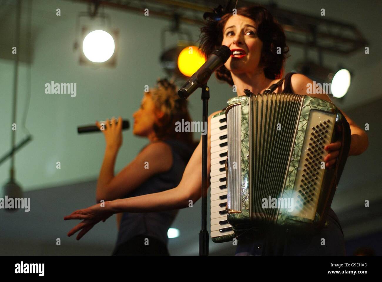Puppini Sisters at HMV in London, July Stock Photo - Alamy