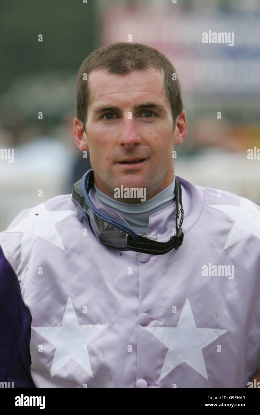 Jockey Roderick Greene at Worcester racecourse Stock Photo - Alamy