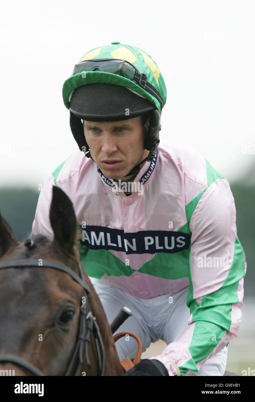 Jockey Richard Johnson at Worcester racecourse. Jockey Richard Johnson ...