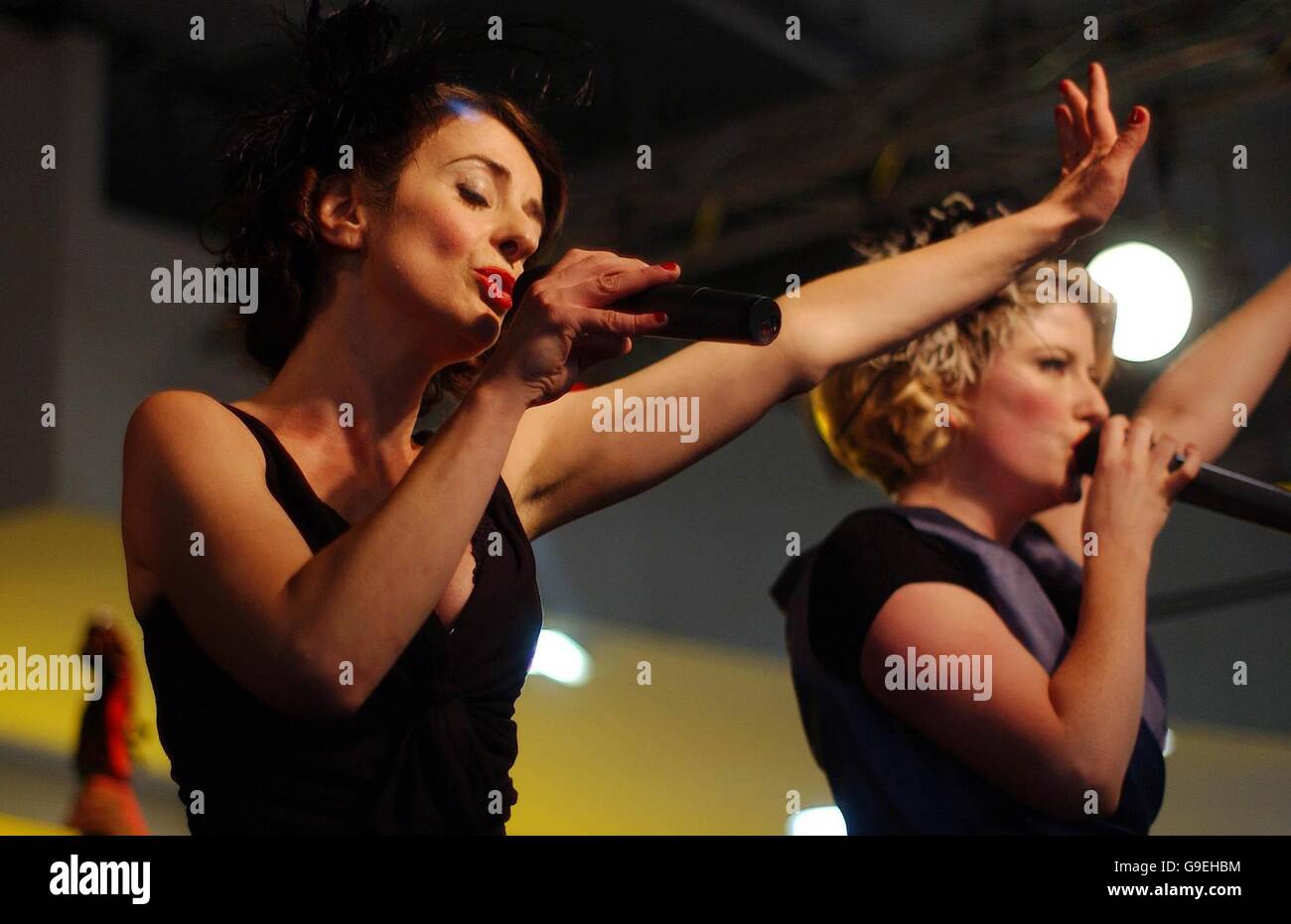 Puppini Sisters at HMV in London, July Stock Photo - Alamy