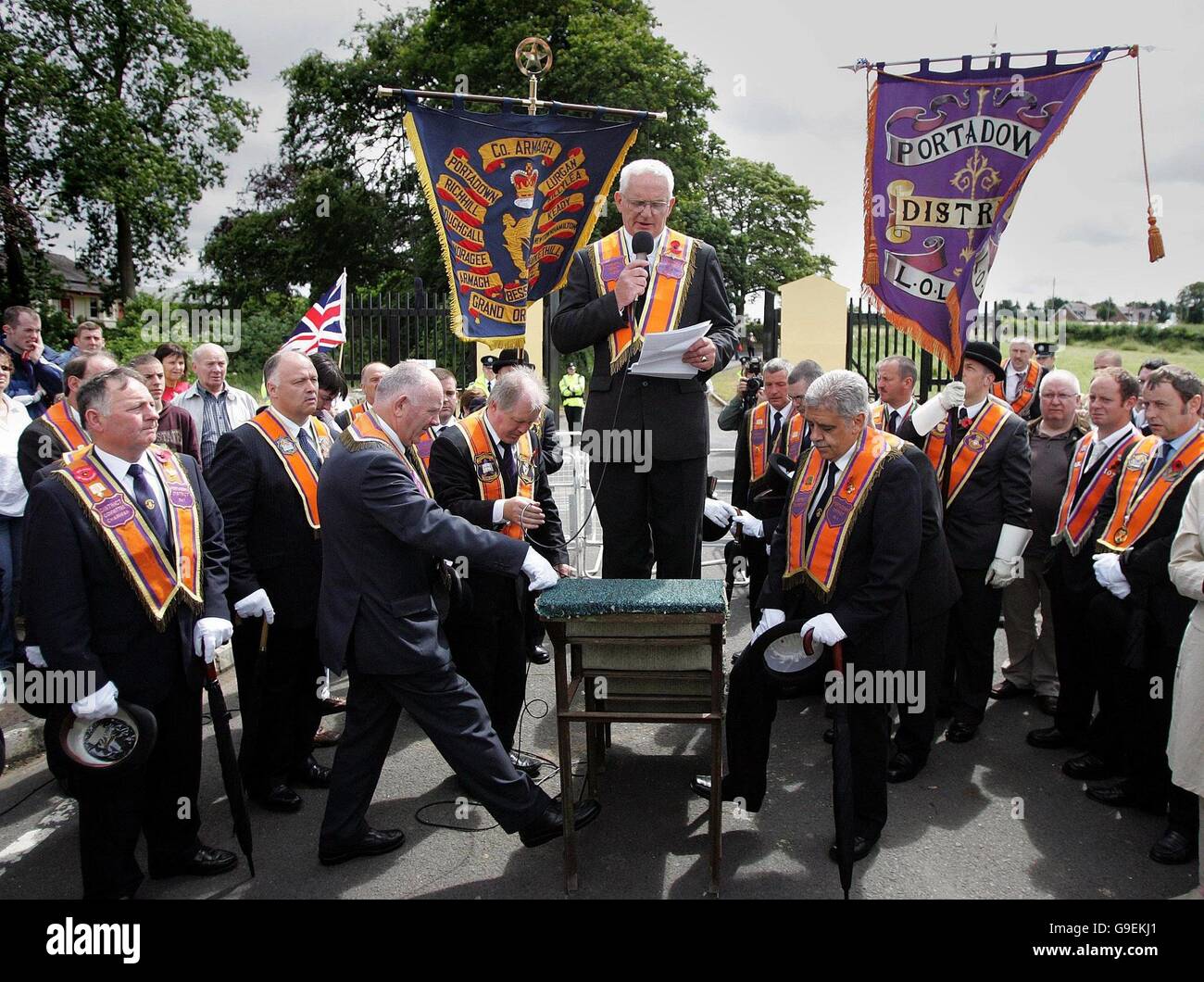 Drumcree Orange march Stock Photo - Alamy