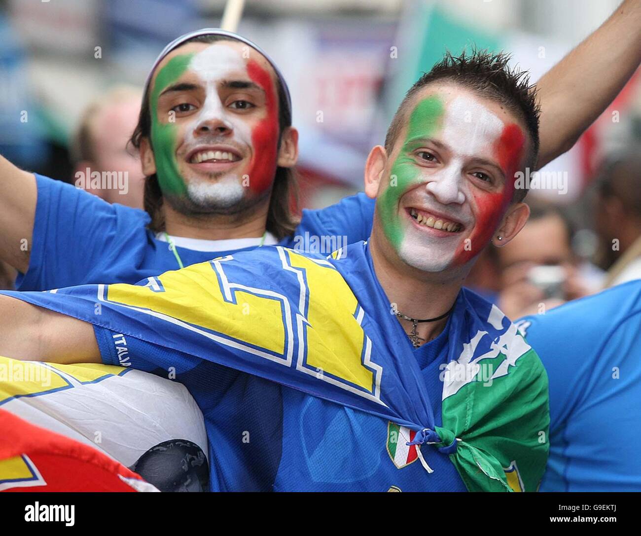 Italian fans outside Bar Italia in Soho ahead of the FIFA World Cup ...