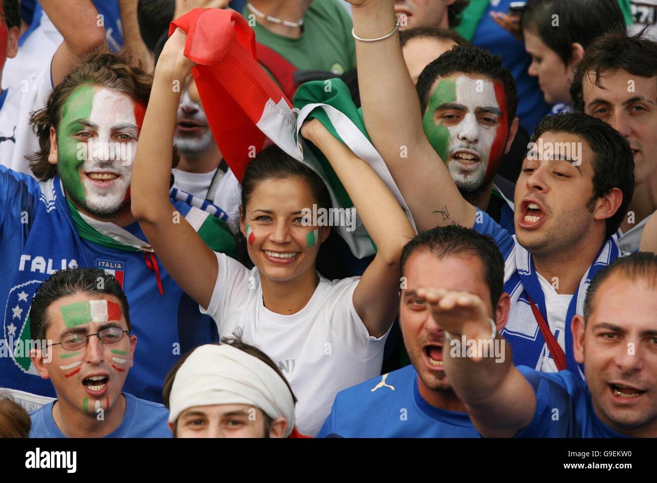 Italian fans outside Bar Italia in Soho ahead of the FIFA World Cup ...