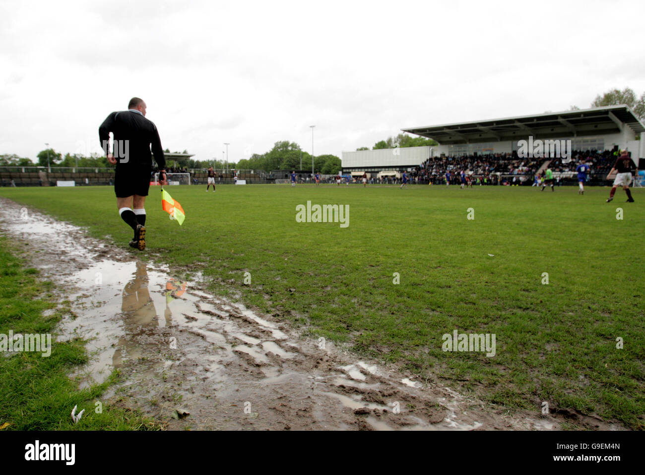 A general view of Imperial Fields, home of Tooting and Mitcham FC Stock ...