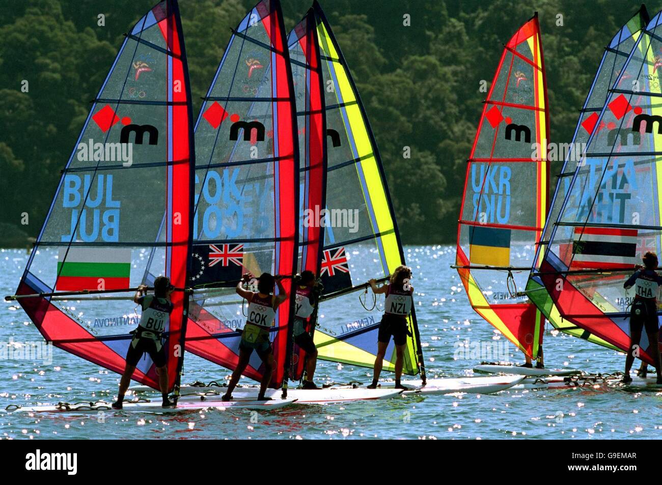 Sydney 2000 Olympics - Windsurfing - Women's Mistral. Practice in ...