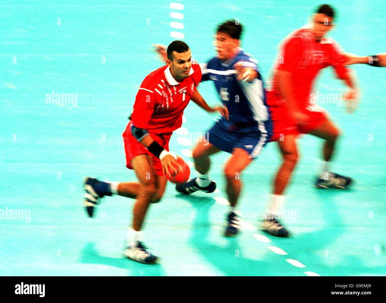 Sydney 2000 Olympics -Men's Handball - Tunisia v France Stock Photo - Alamy