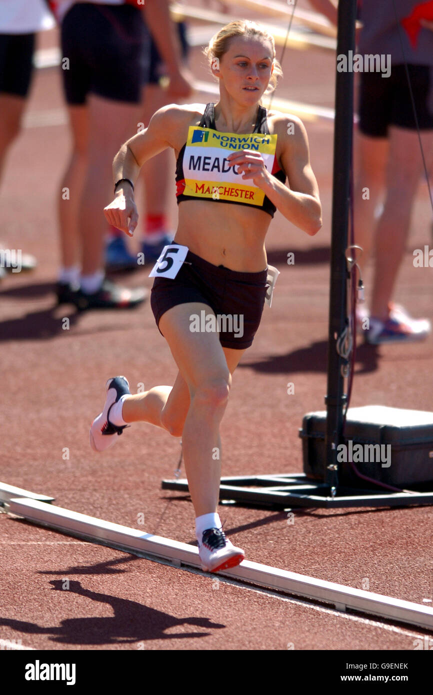 Great britains jenny meadows during the womens 800m heats hi-res stock ...
