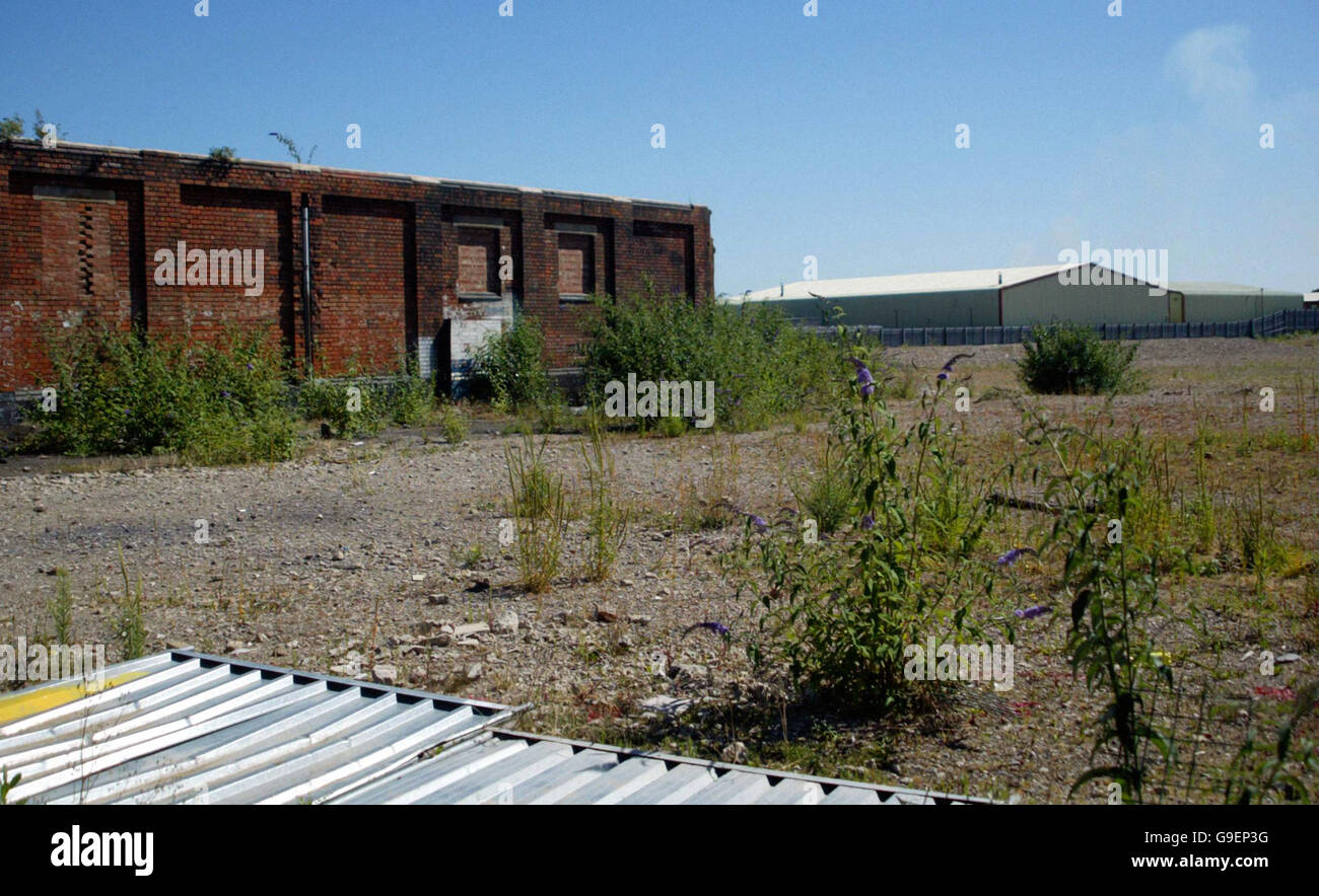 The derelict site of the Baseball Ground, former home of Derby County ...