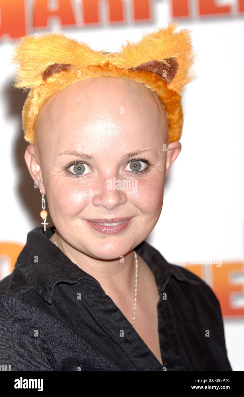 Gail Porter arriving for the premiere of Garfield 2 at the VUE cinema ...