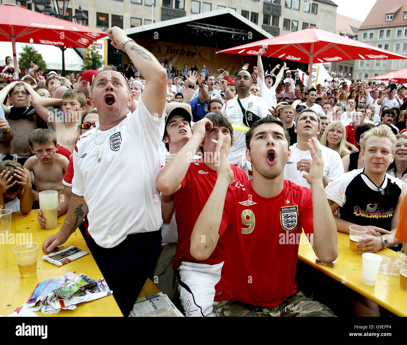 England fans in nuremberg hi-res stock photography and images - Alamy