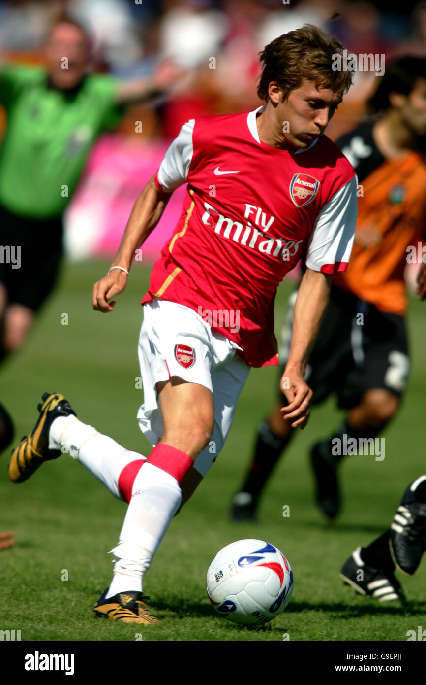 Soccer friendly barnet v arsenal underhill stadium hi-res stock ...