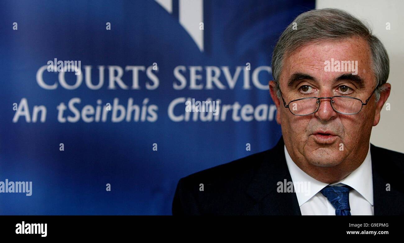 Irish Chief Justice John L Murrey speaks in Dublin before he handed ...