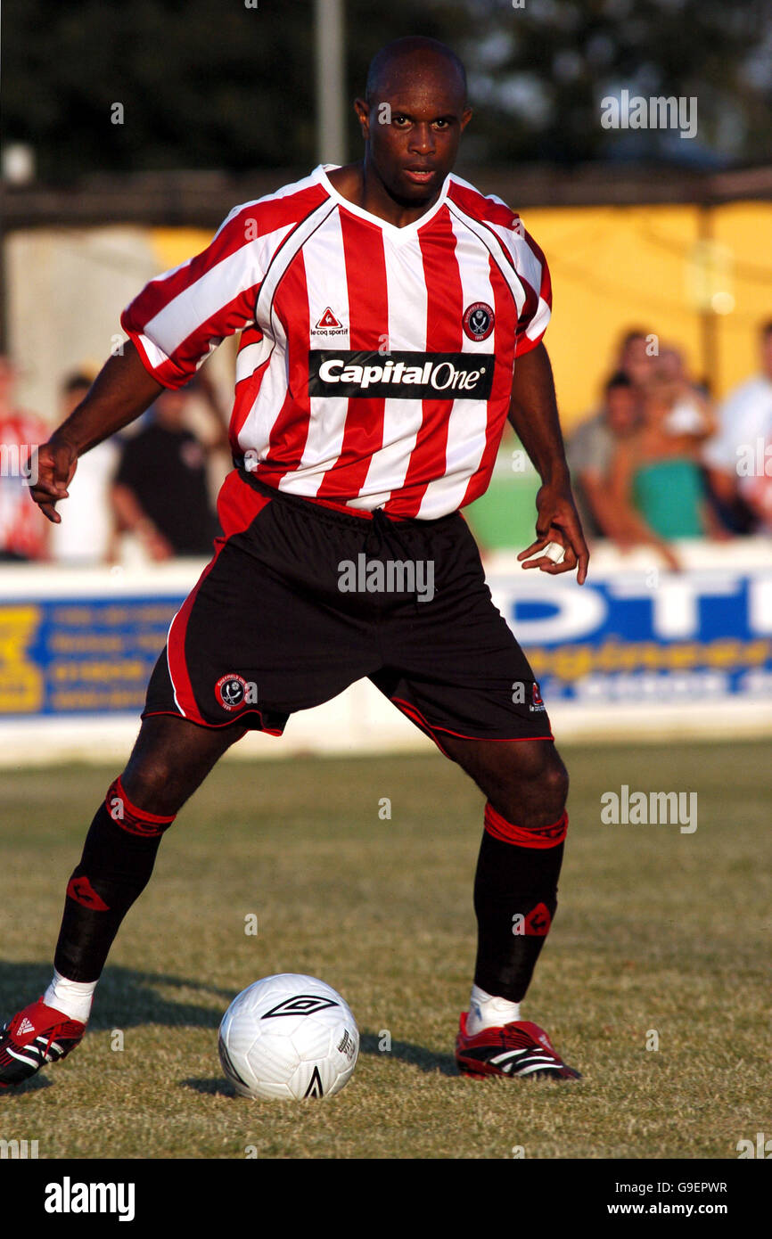 Soccer - Friendly - Worksop Town v Sheffield United - Sandy Lane Stock ...