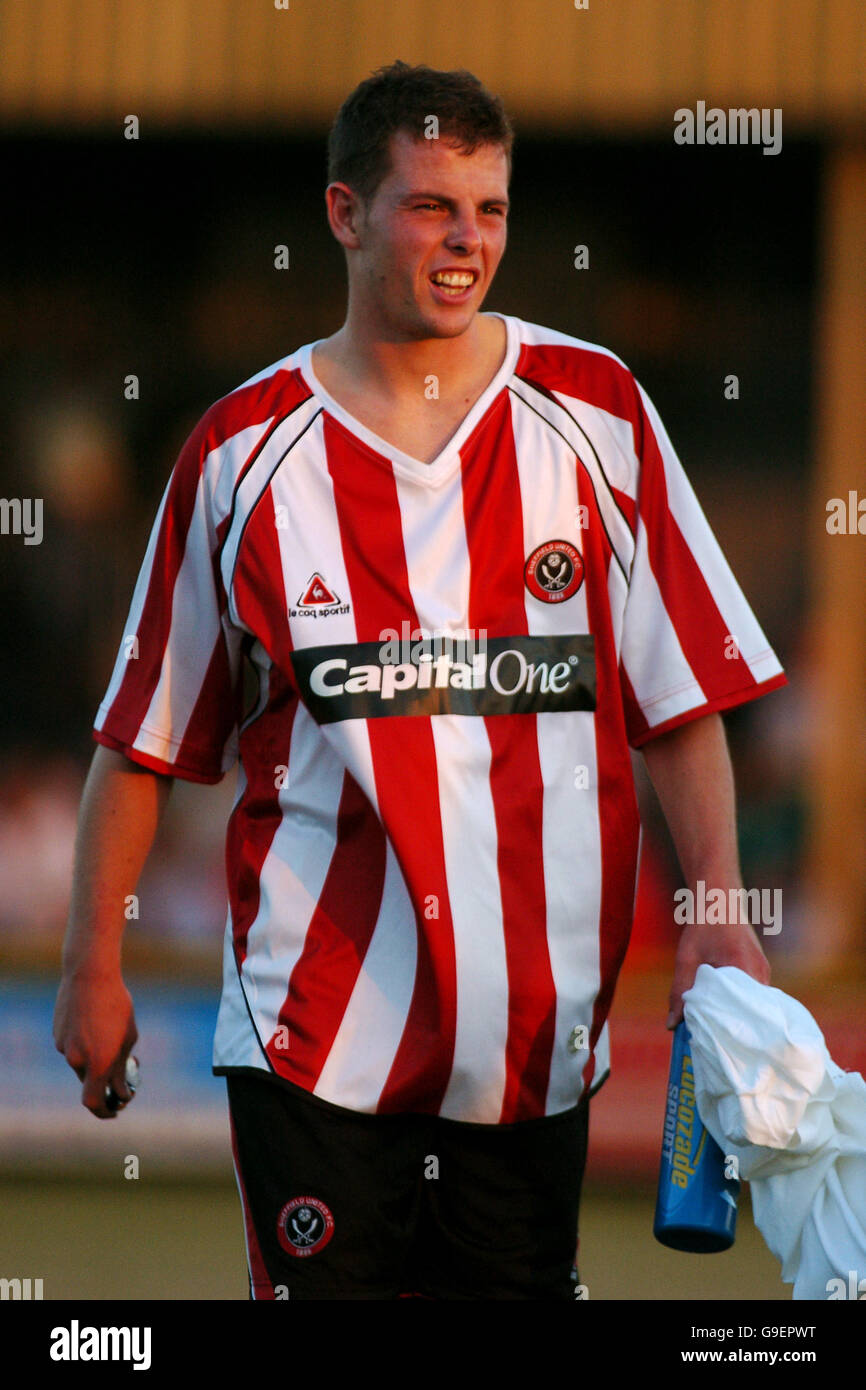 Soccer - Friendly - Worksop Town v Sheffield United - Sandy Lane Stock ...