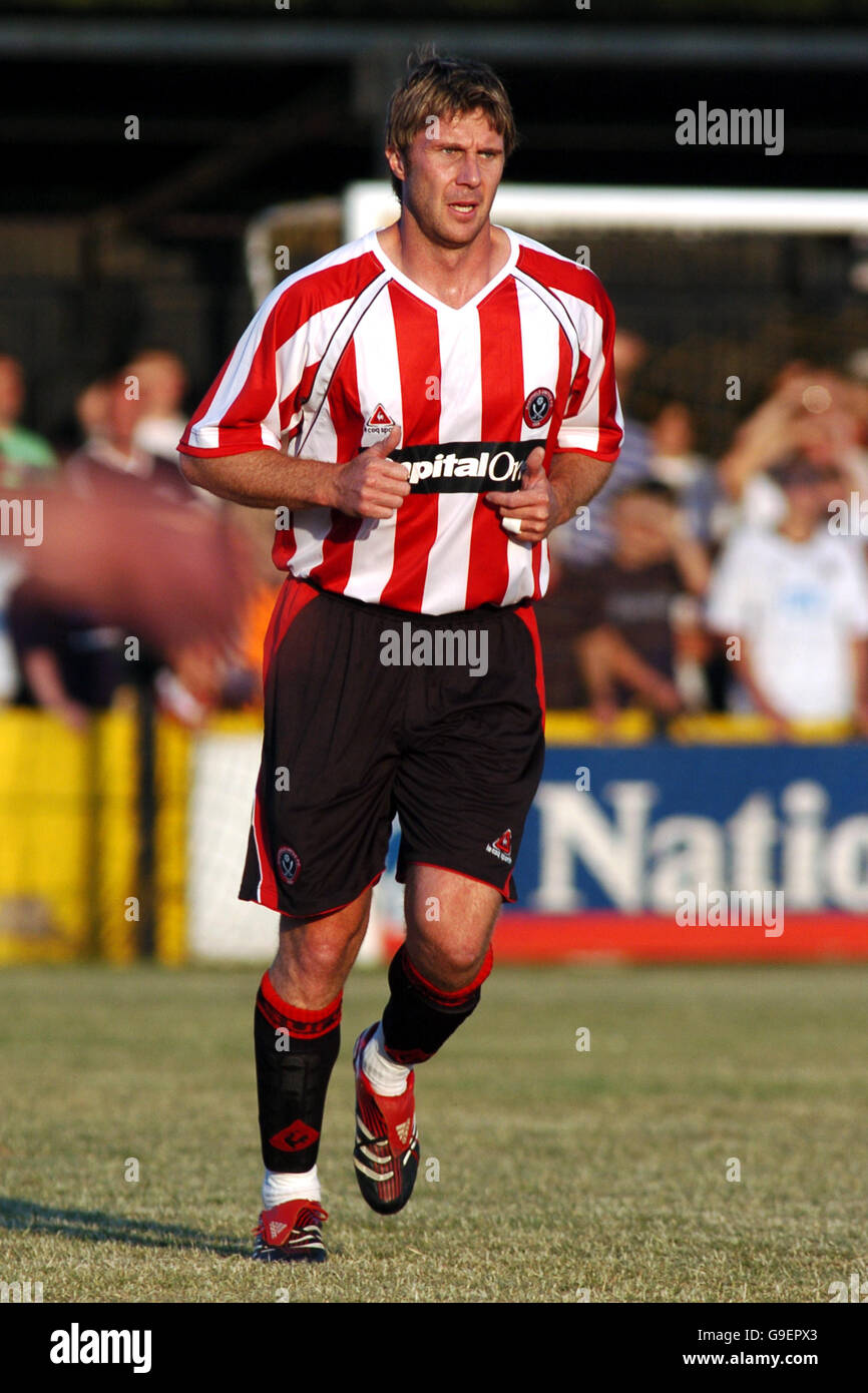 Soccer - Friendly - Worksop Town v Sheffield United - Sandy Lane Stock ...