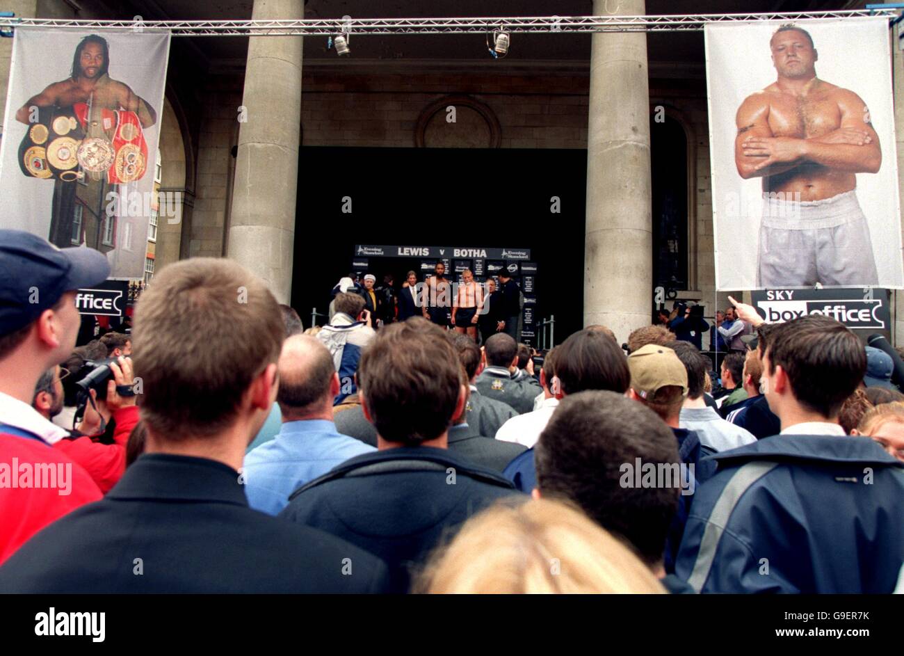 Boxing world heavyweight championship lennox lewis francois botha weigh ...