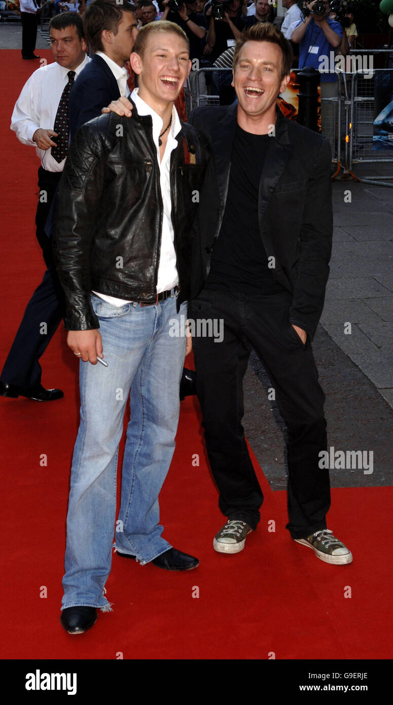 Ewan McGragor and Alex Pettyfer arriving for the premiere of ...