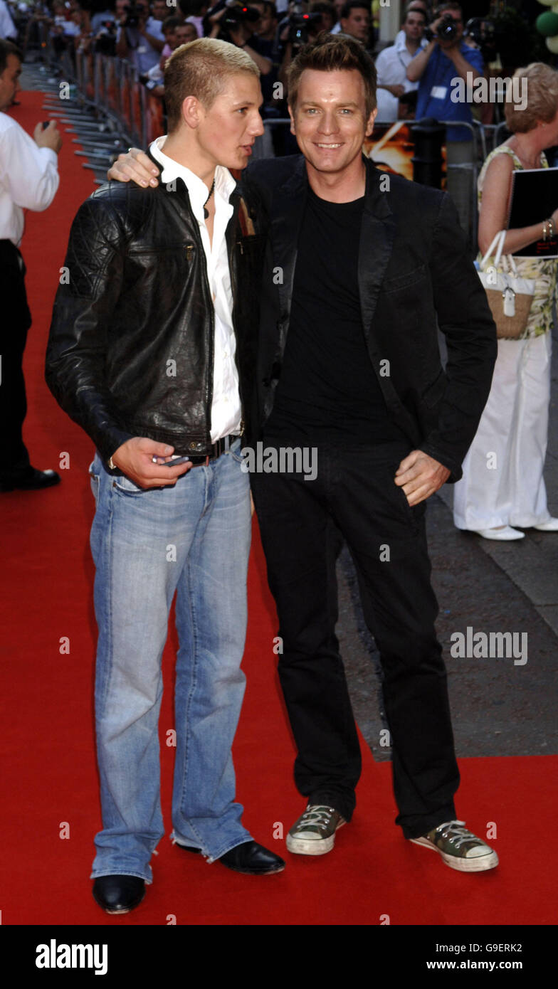 Ewan McGragor and Alex Pettyfer arriving for the premiere of ...