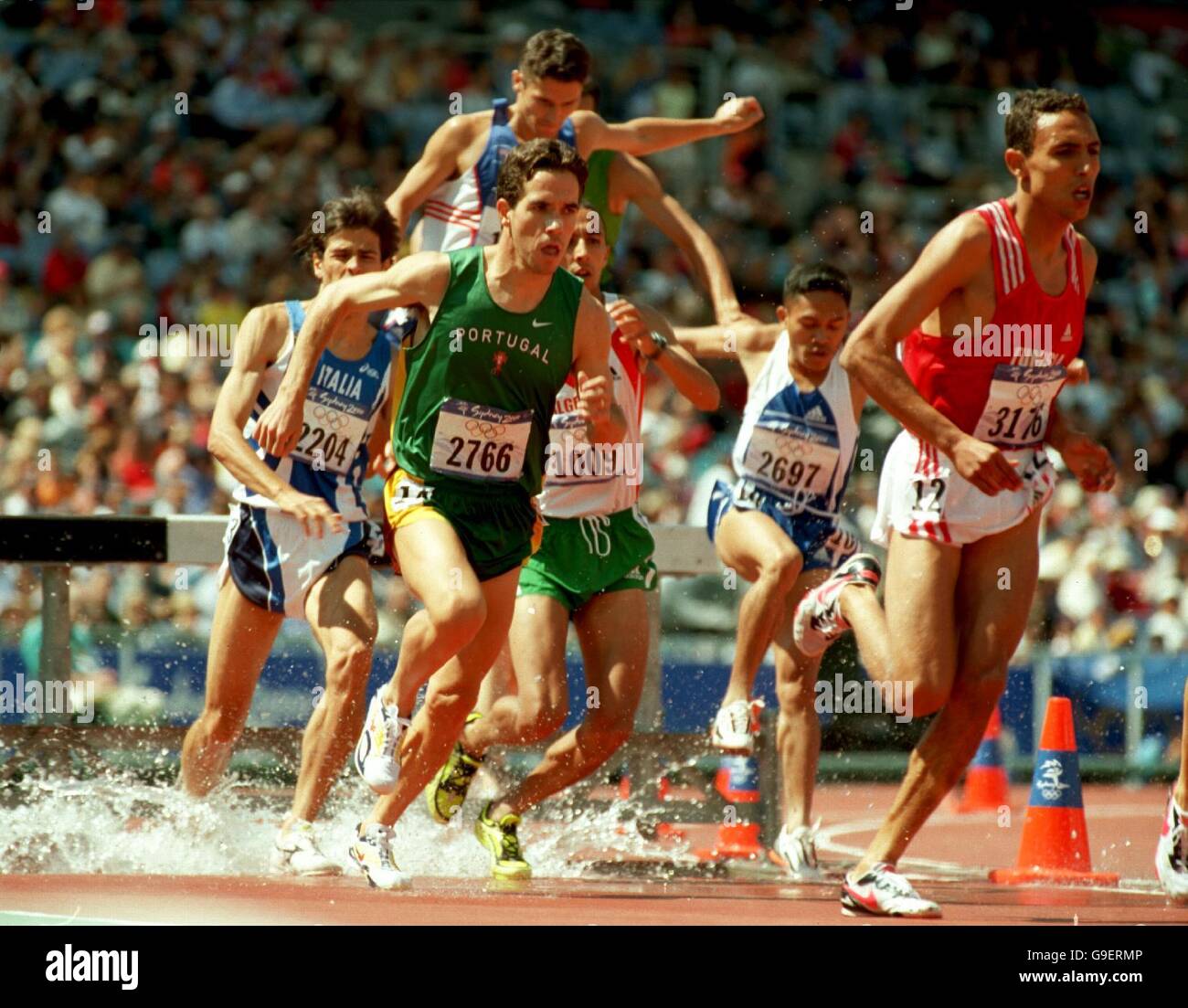 Sydney 2000 Olympics - Athletics - Men's 3000m Steeplechase Stock Photo ...