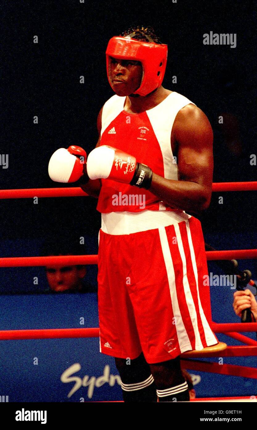 Sydney 2000 Olympics - Boxing - Men +91kg - Quarter Final Stock Photo ...