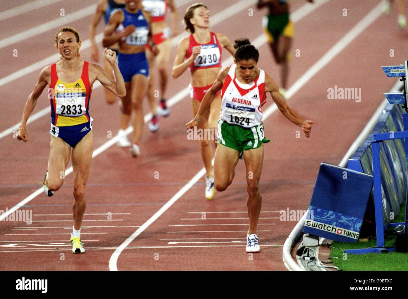 Algeria's Nouria Merah-Benida crosses the line for Gold ahead of ...