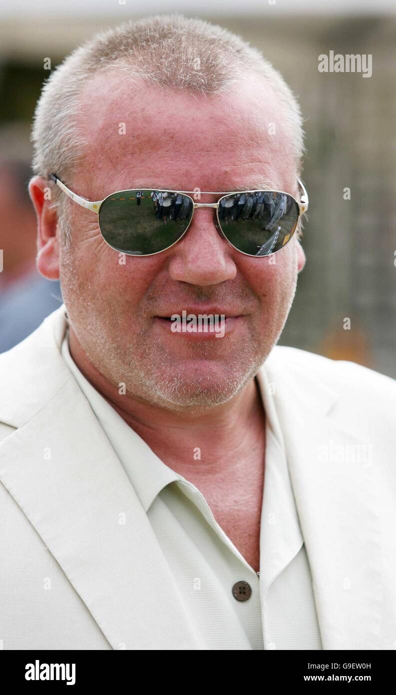 Actor Ray Winstone enjoys the final of the Veuve Clicquot Gold Cup ...