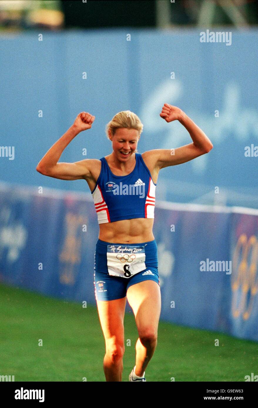 Great Britain's Stephanie Cook celebrates a Gold medal in the women's ...