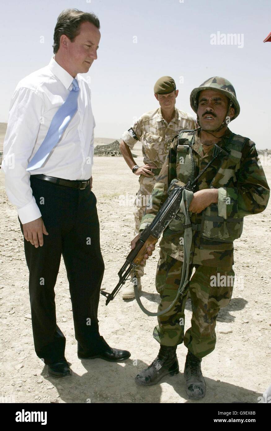 Cameron in Afghanistan Stock Photo - Alamy