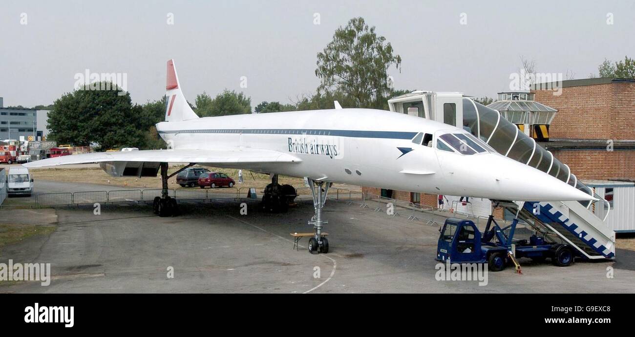 Restored Concorde on display Stock Photo - Alamy