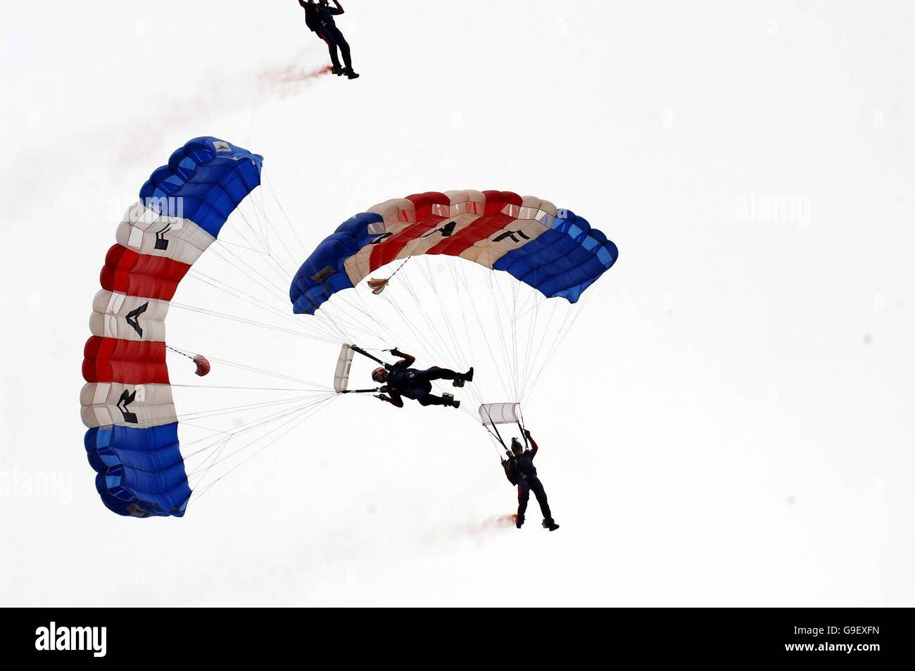 The RAF Falcons premier military parachute display team descend in ...