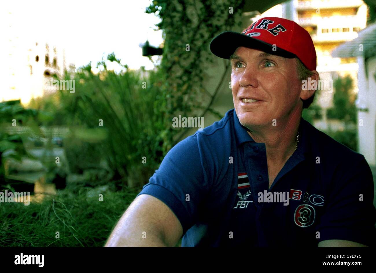 Peter withe thailand coach relaxes in jounieh hi-res stock photography ...