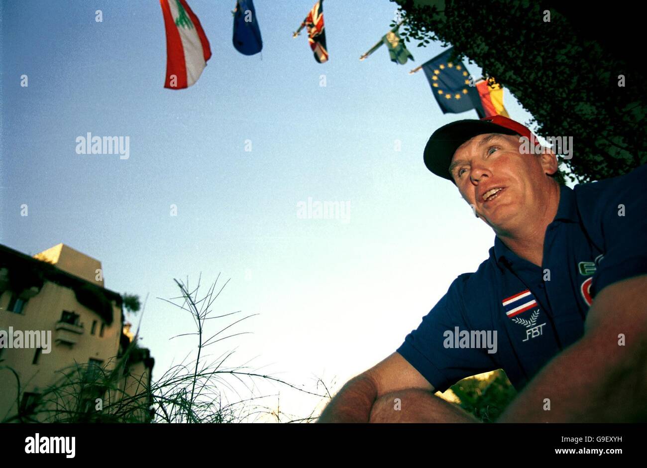 Peter Withe the Thailand coach relaxes in Jounieh, Lebanon before their ...
