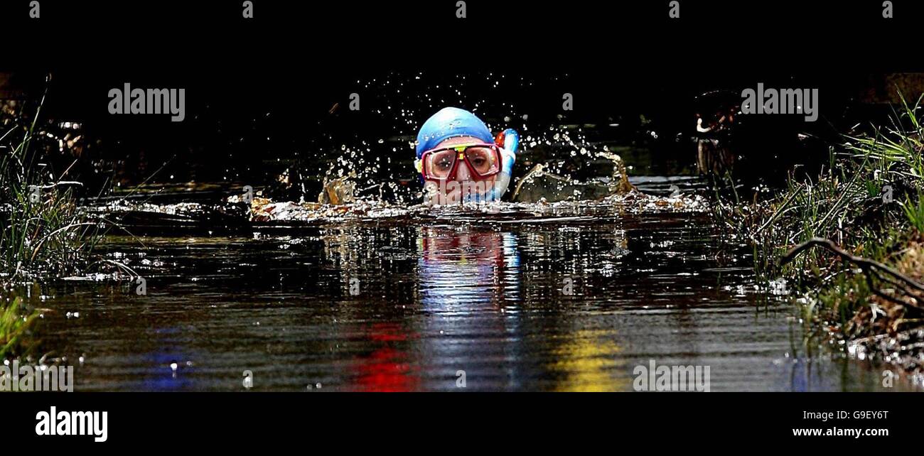 Claire Vincent takes part in the second Northern Ireland bog ...