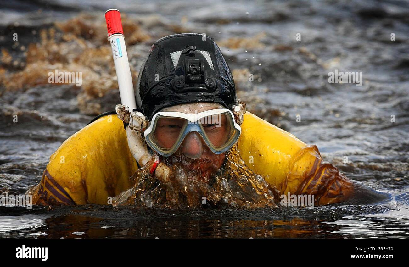 Northern ireland bog snorkelling championships hi-res stock photography ...