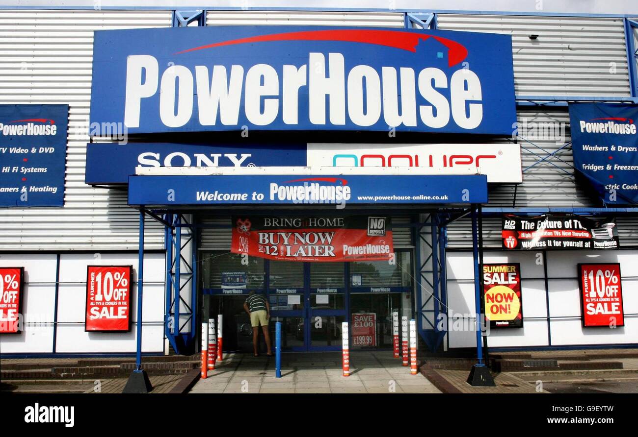 A customer arrives to find the shutters down at a PowerHouse store in ...