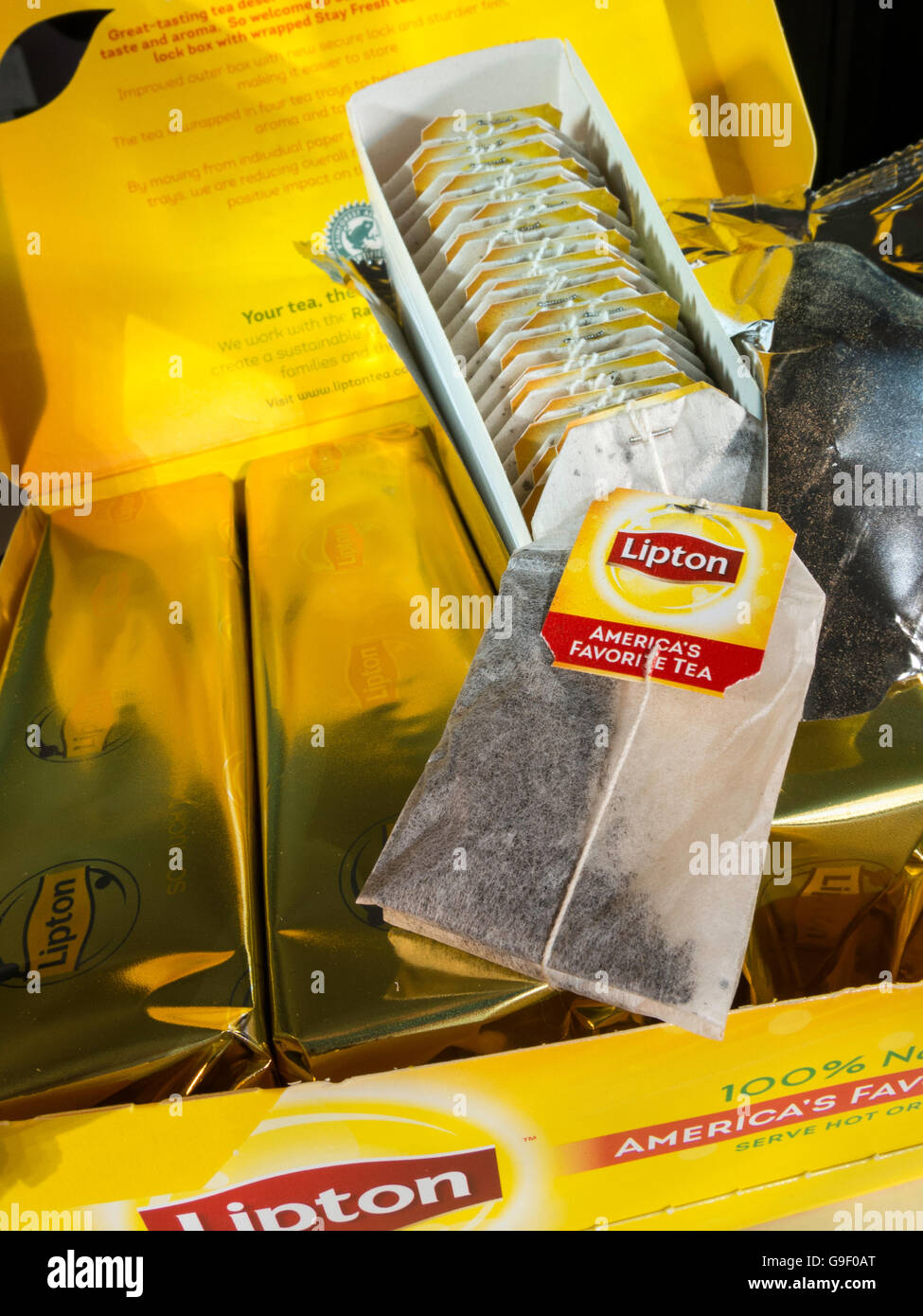 Lipton Tea Bags, USA Stock Photo - Alamy