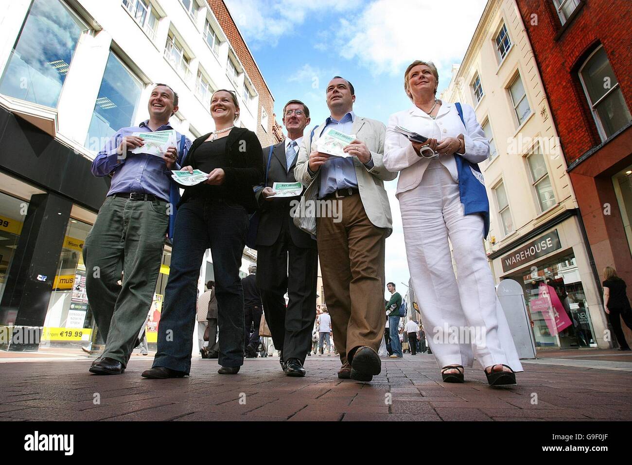 Dublin general election candidates for Fine Gael (left to right) Brian ...