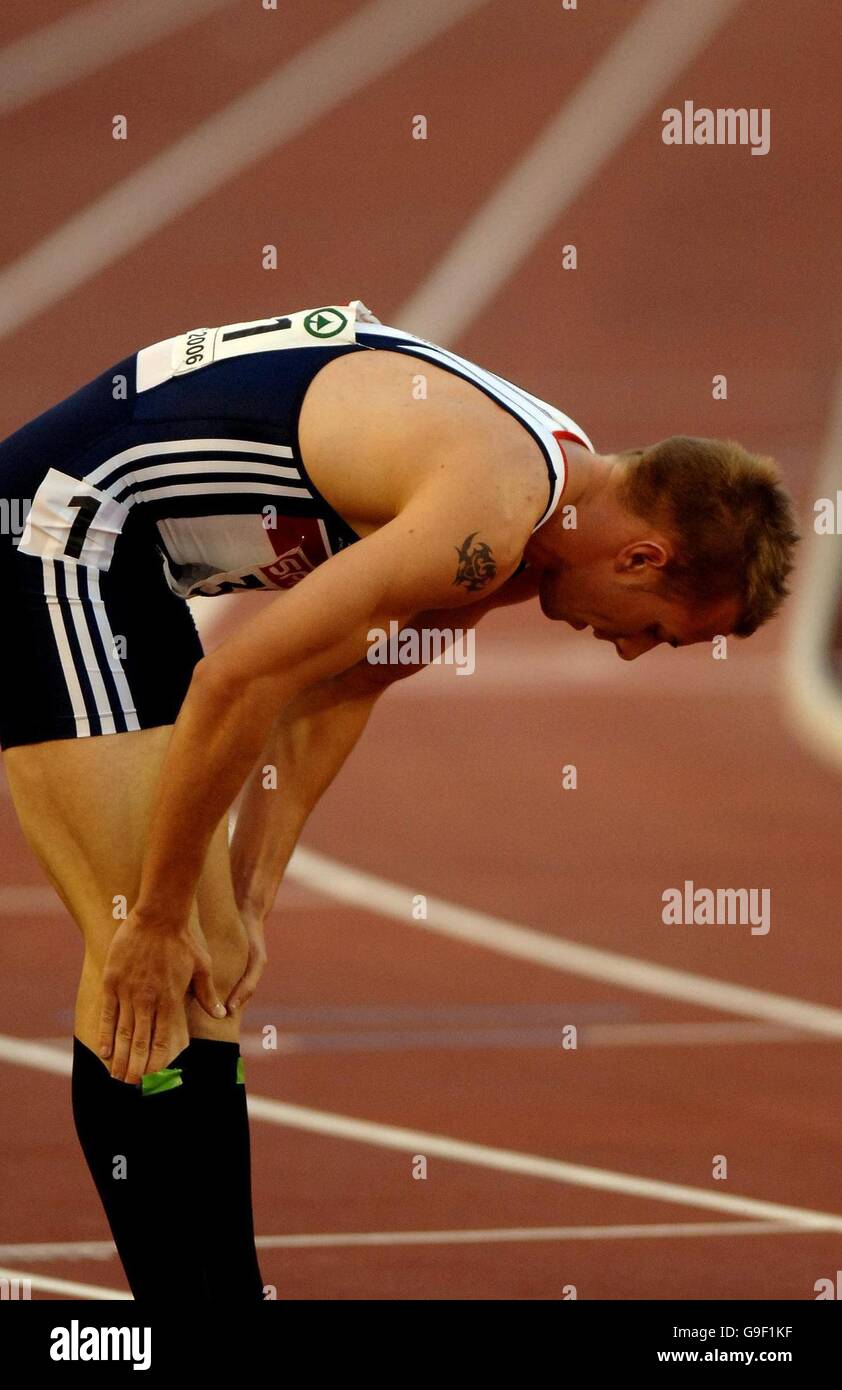 Great Britain's Tim Benjamin shows his disappointment after the men's ...