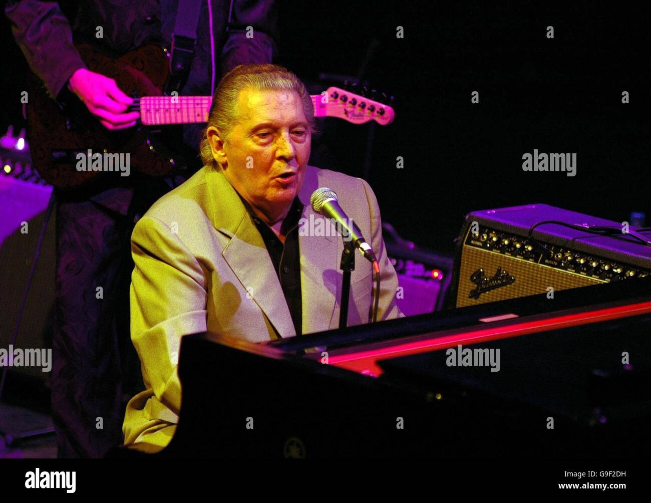 American singing legend jerry lee lewis performs shepherds bush empire ...