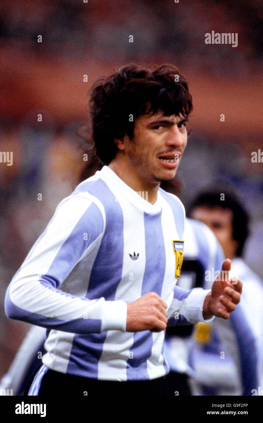 Soccer - Argentina. Daniel Passarella, Argentina Stock Photo - Alamy