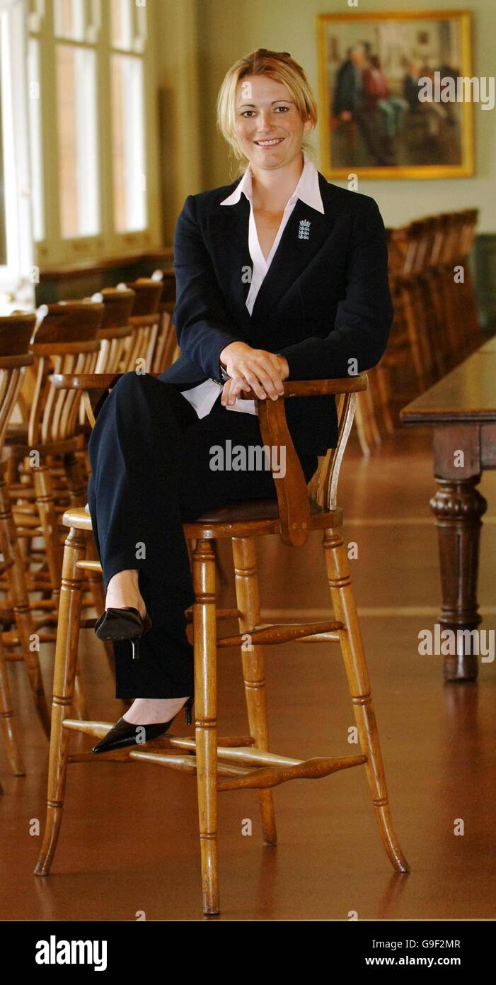 Cricket - Lord's Long room - Charlotte Edwards. Captain of the England ...