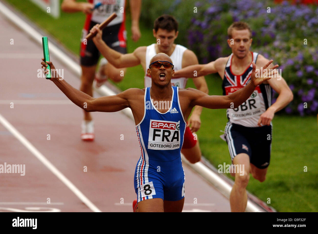 France's Florent Lacasse finishes ahead of Great Britain's Tim Benjamin ...
